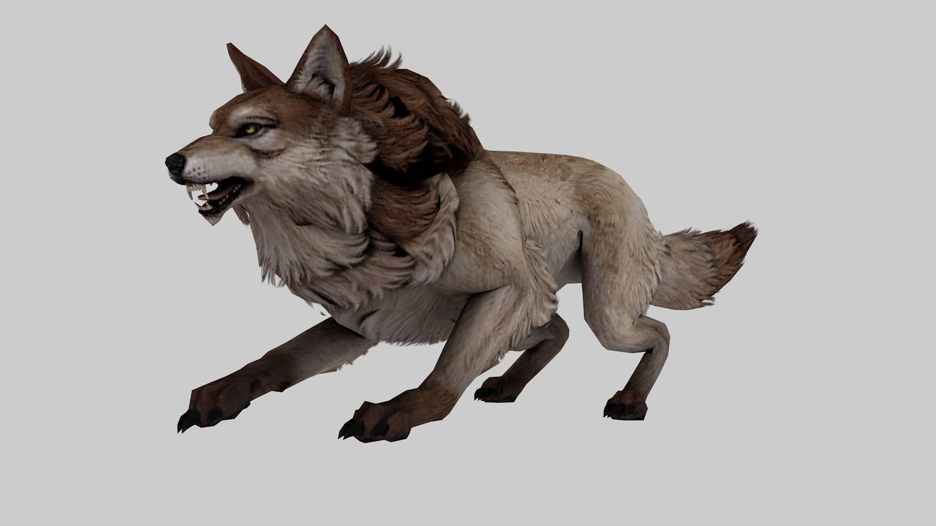 Realistic 3D Wolf Model Game-Ready Rigged 3D - TurboSquid 2365969