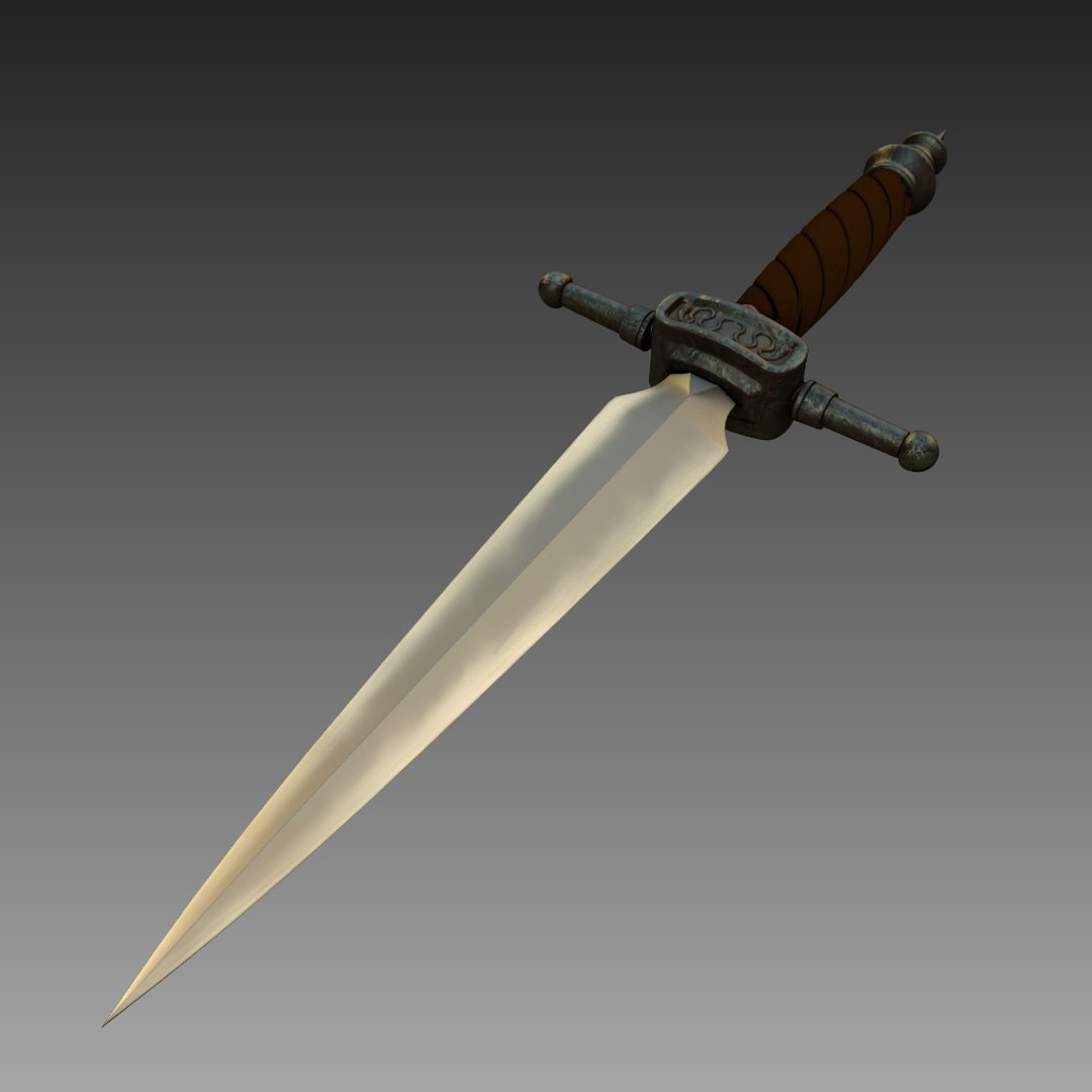 3d Model Dagger
