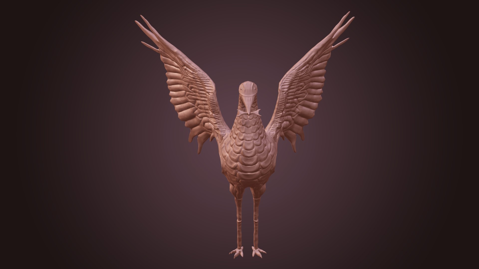 Bird God Statue 3D model - TurboSquid 1970758