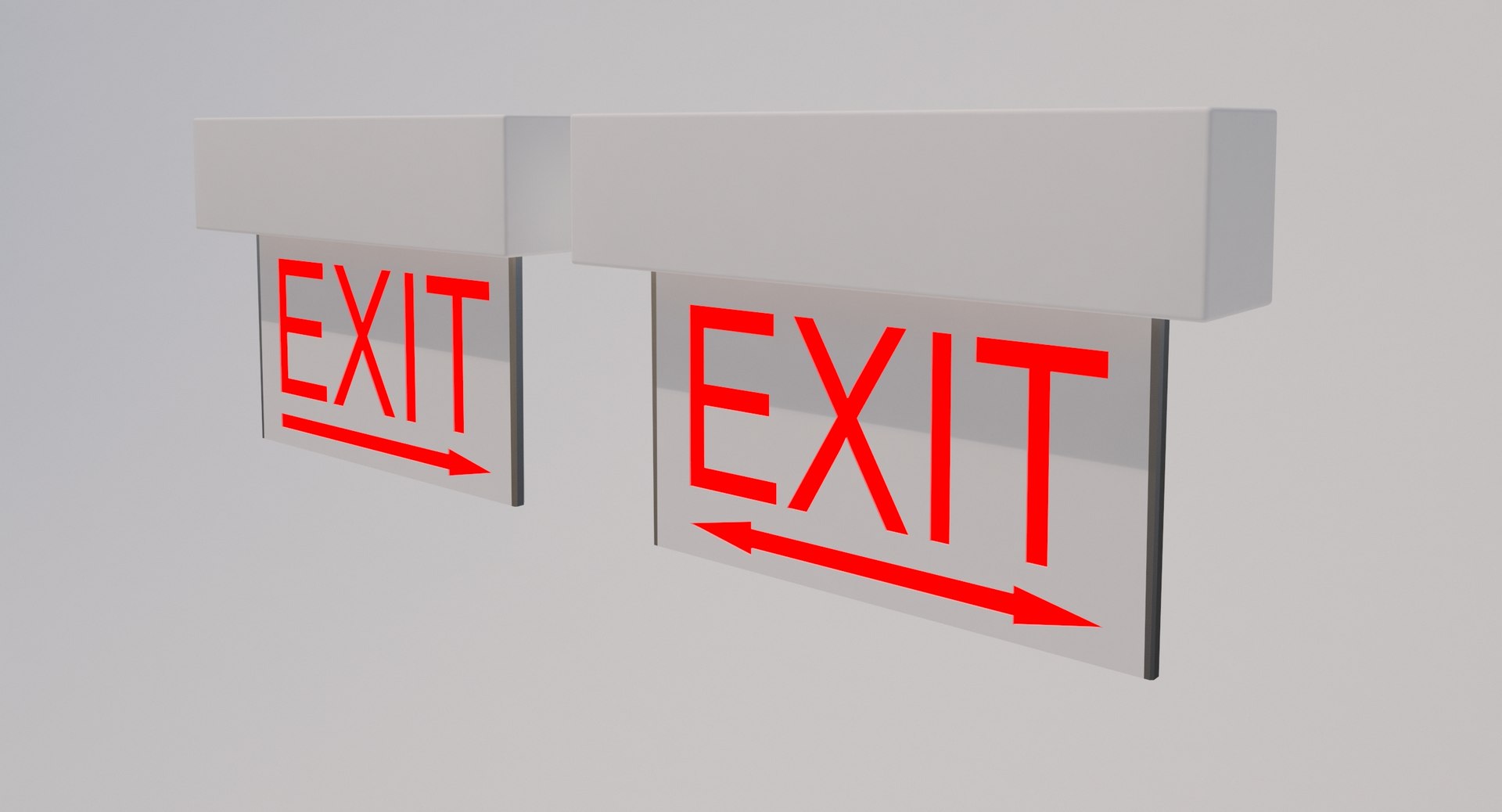 3d Model Exit Light