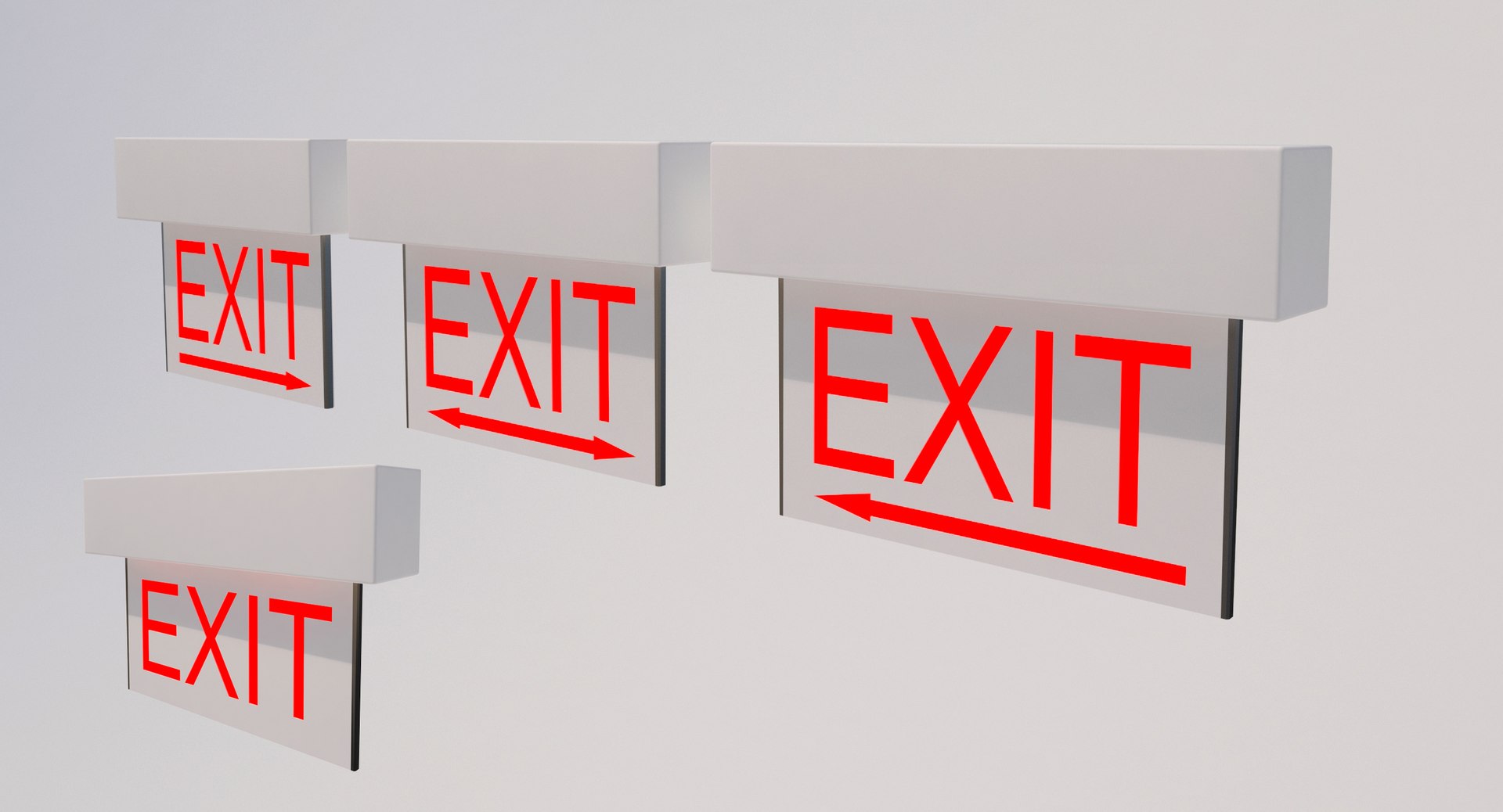 3d Model Exit Light