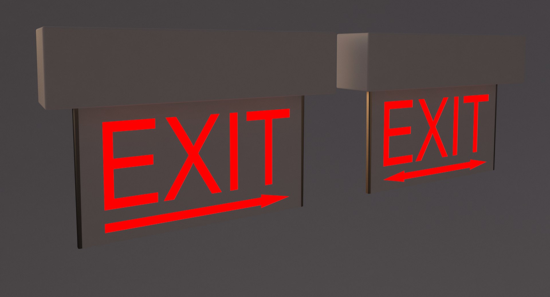 3d Model Exit Light