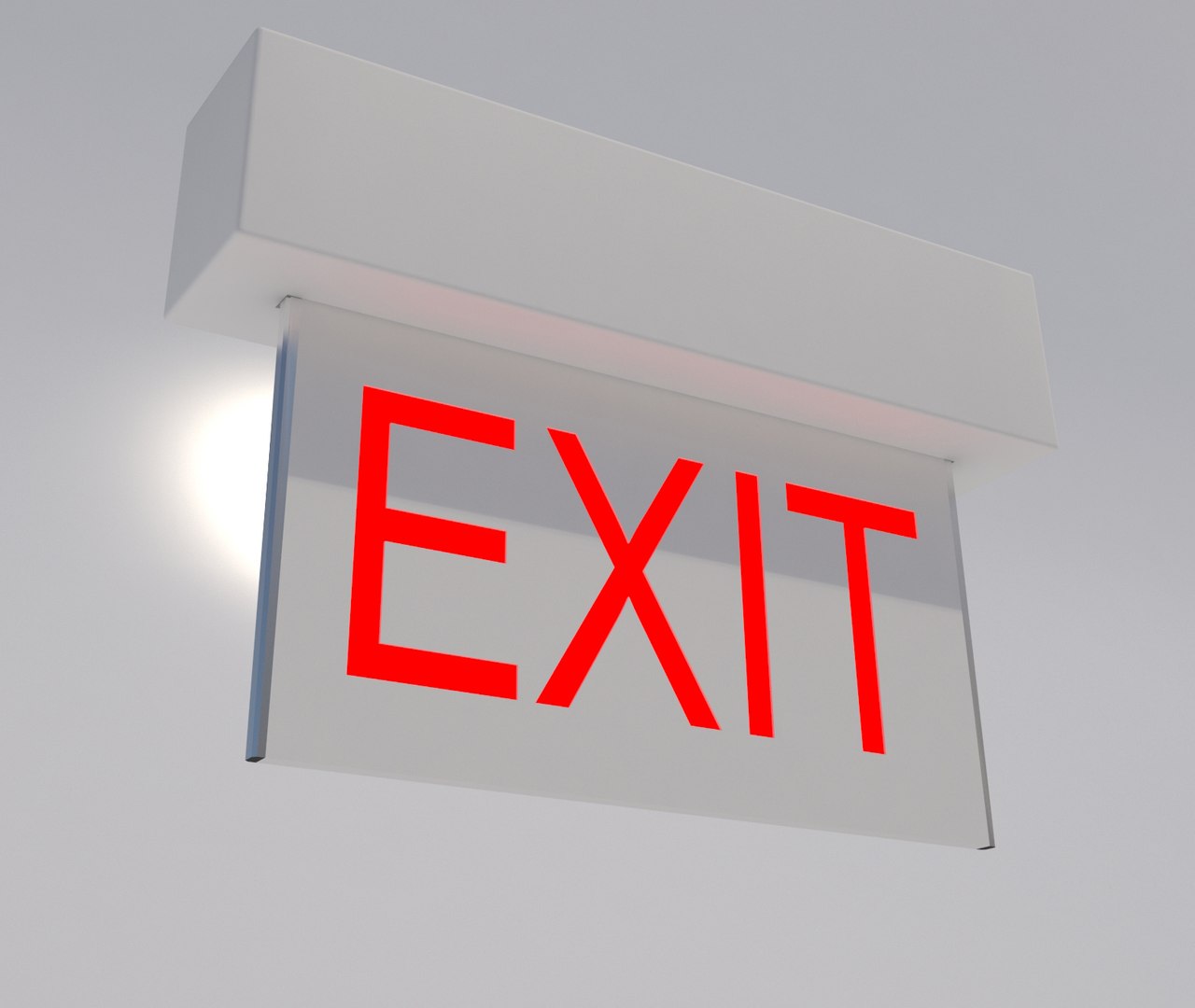 3d Model Exit Light