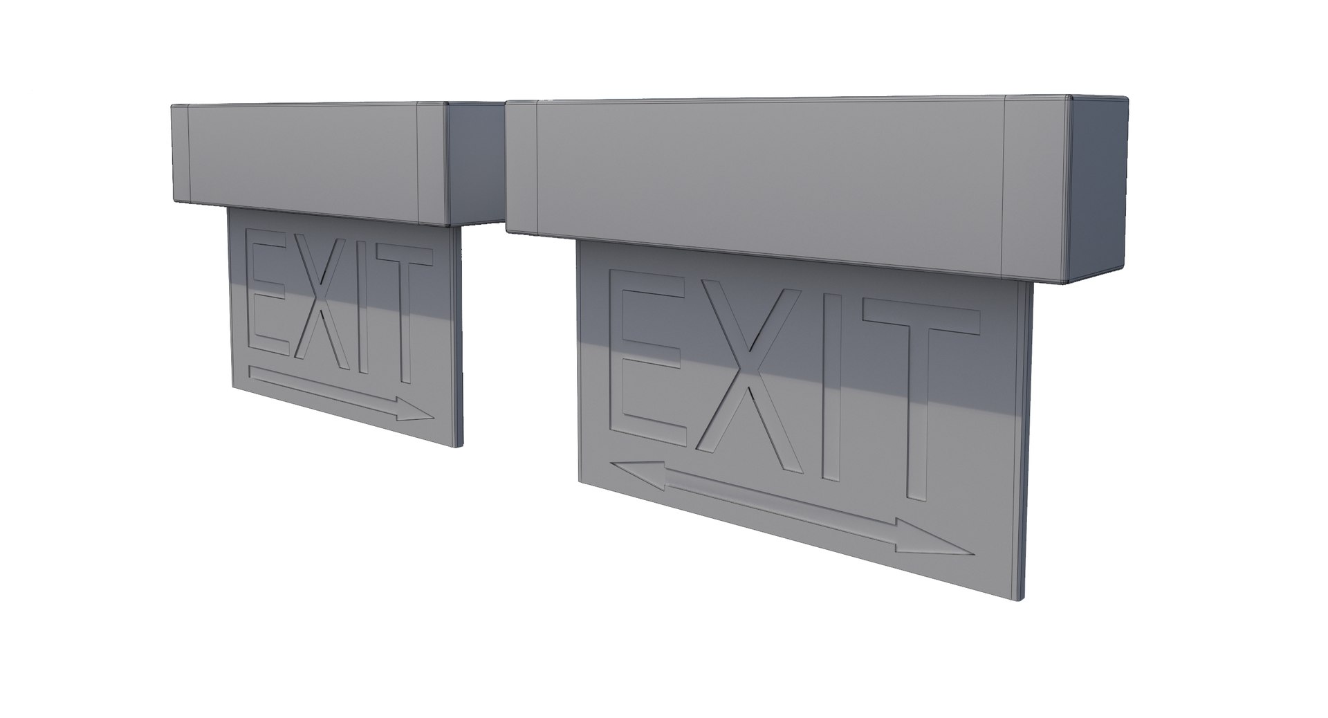 3d Model Exit Light