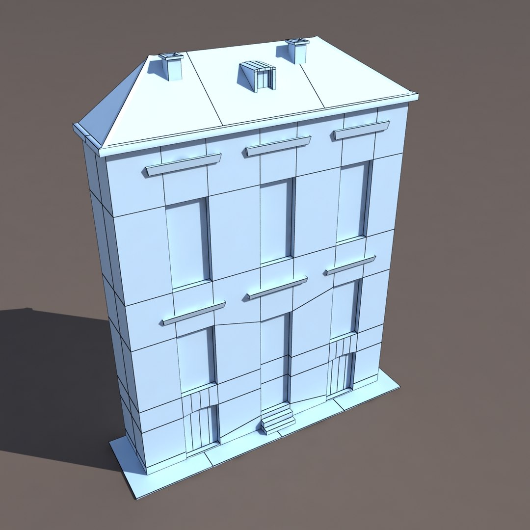 3ds Building Exterior Modelled