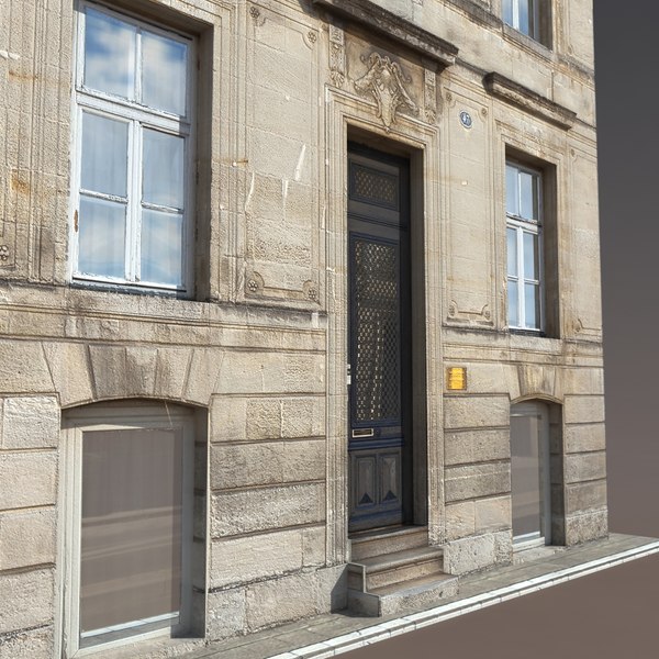 3ds building exterior modelled