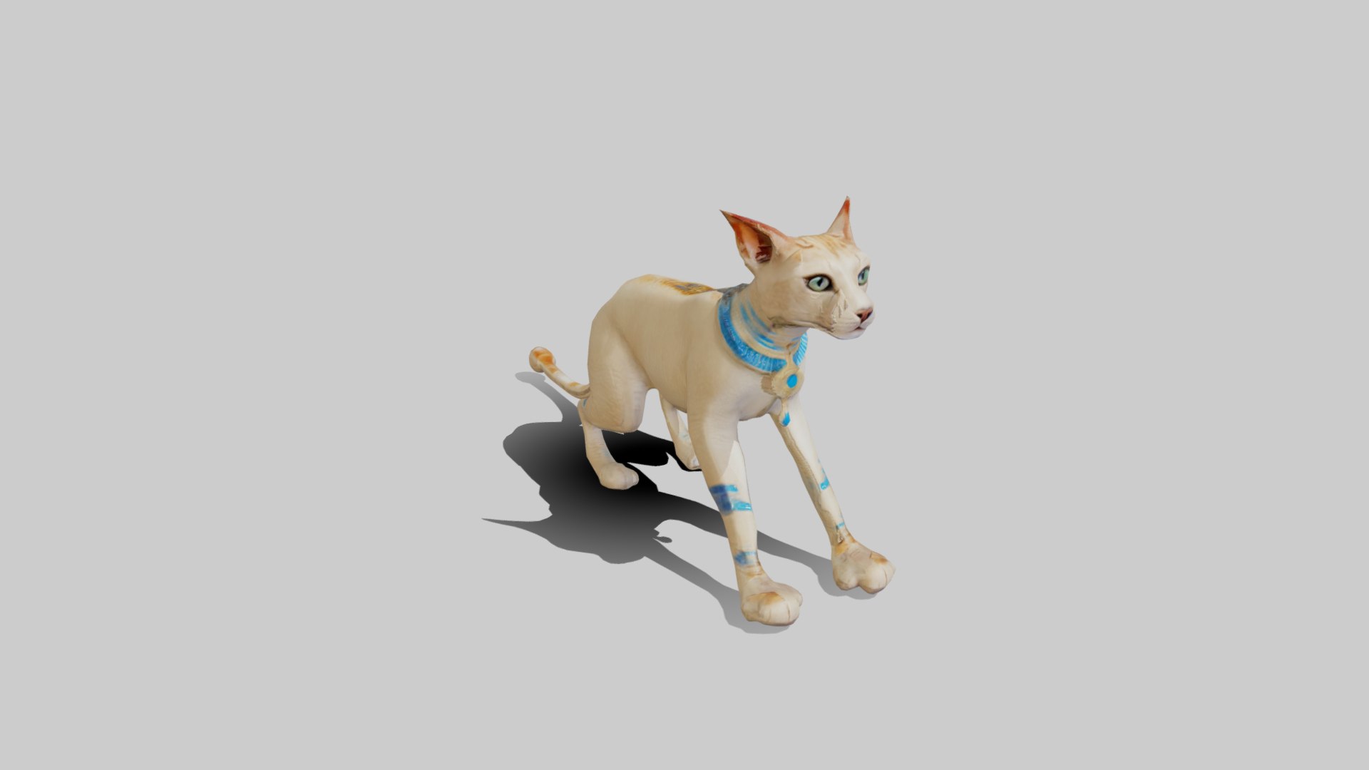 3D Animated Egyptian Cat - TurboSquid 2330953