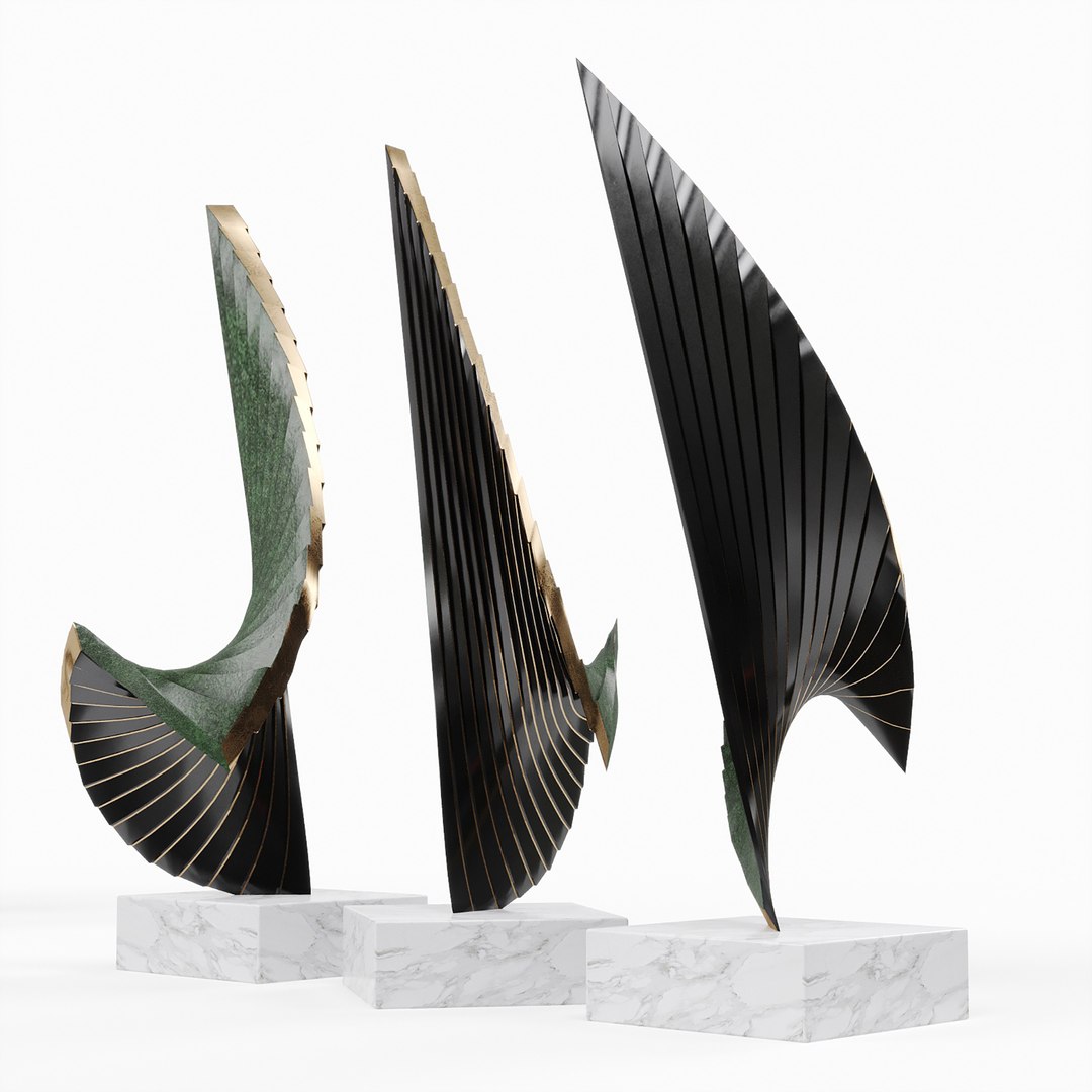 3D Tomas Joynes Aurora Borealis 2017 Sculpture - TurboSquid 2000672