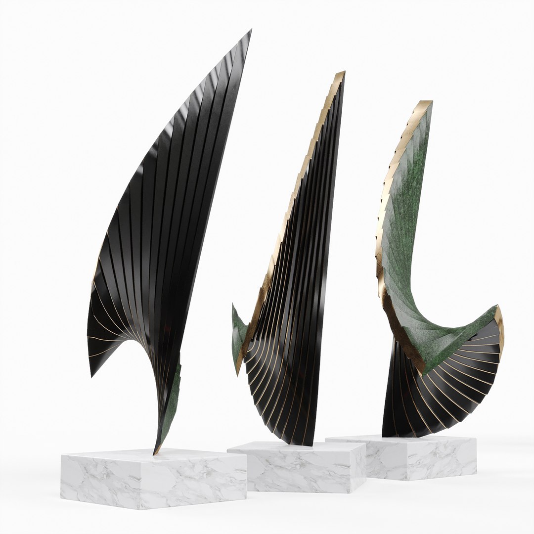 3D Tomas Joynes Aurora Borealis 2017 Sculpture - TurboSquid 2000672