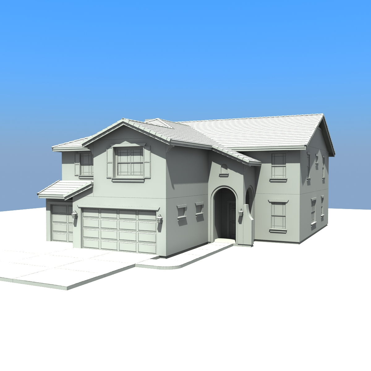 house set 4 3d 3ds