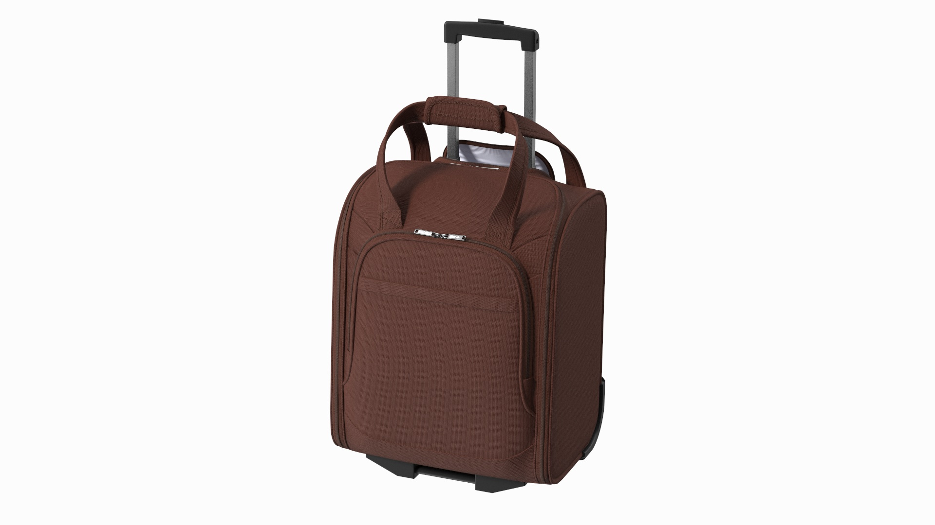 3D Brown Softshell Luggage Bag model - TurboSquid 2083597