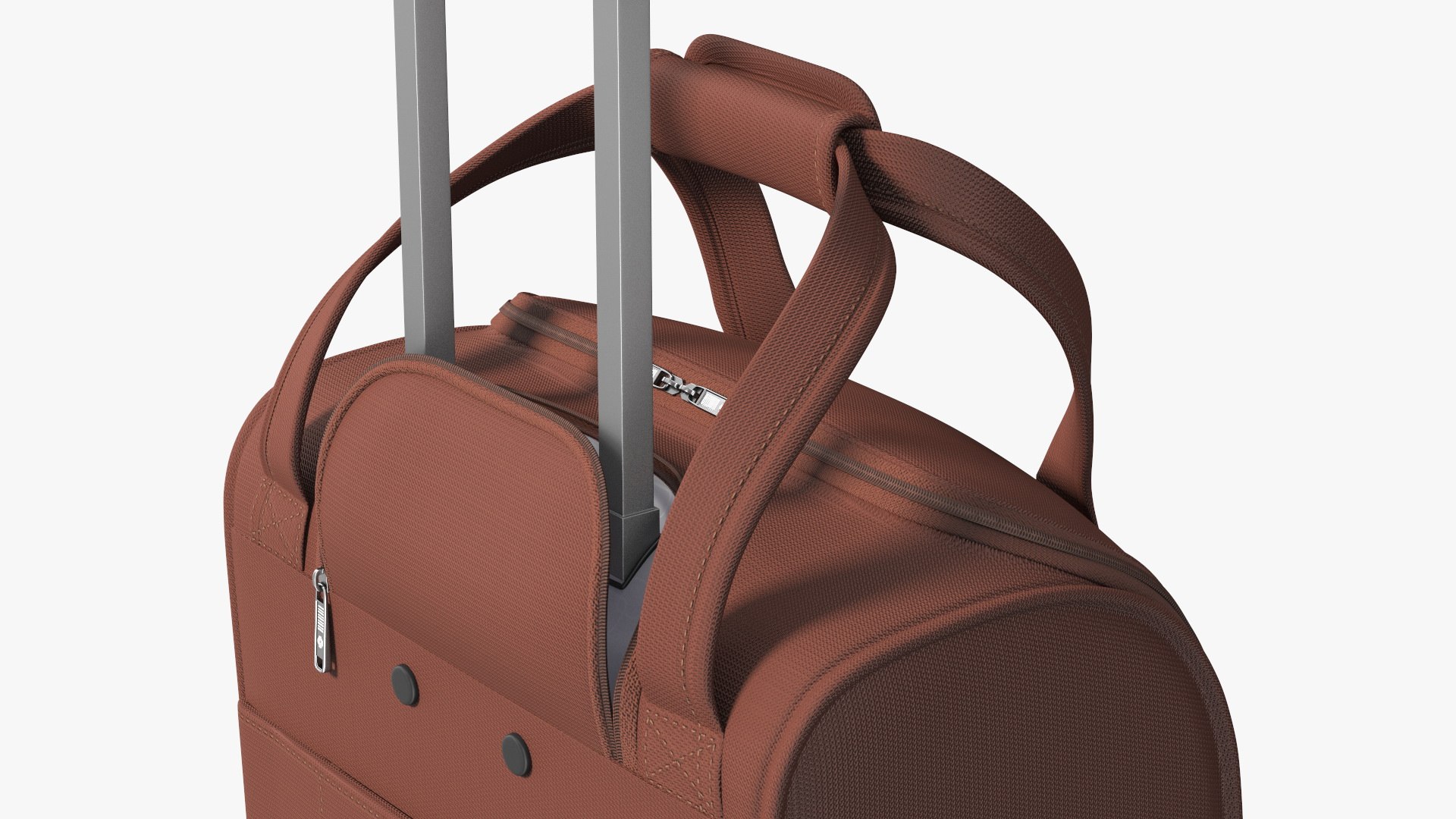 3D Brown Softshell Luggage Bag model - TurboSquid 2083597