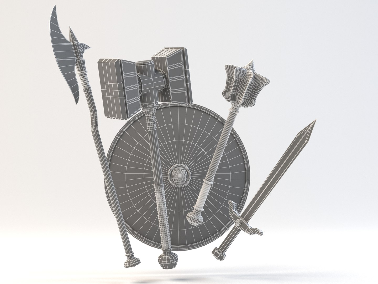 Medieval Fantasy Weapon Pack Model - TurboSquid 1536785