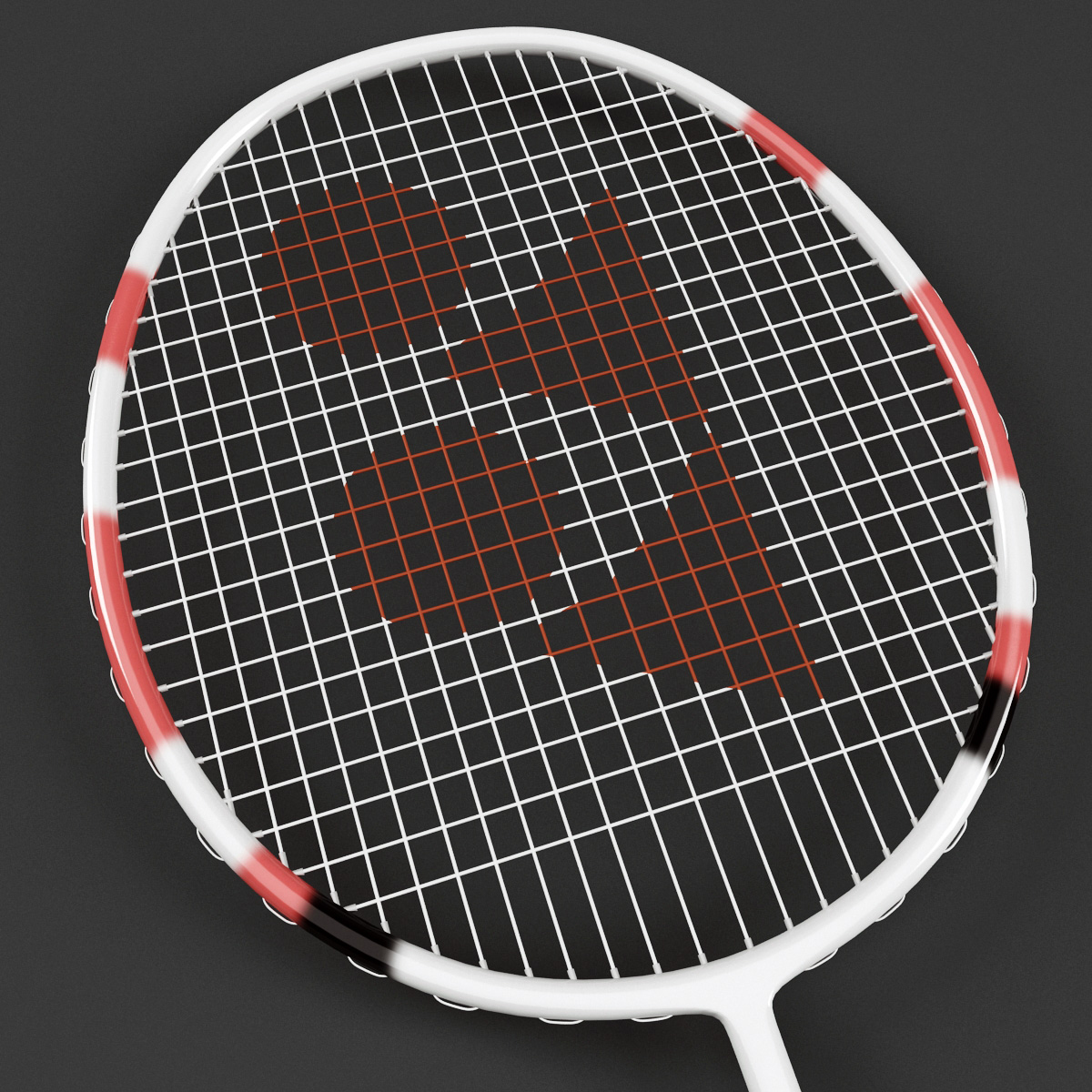 3d model badminton v1 racket shuttlecock