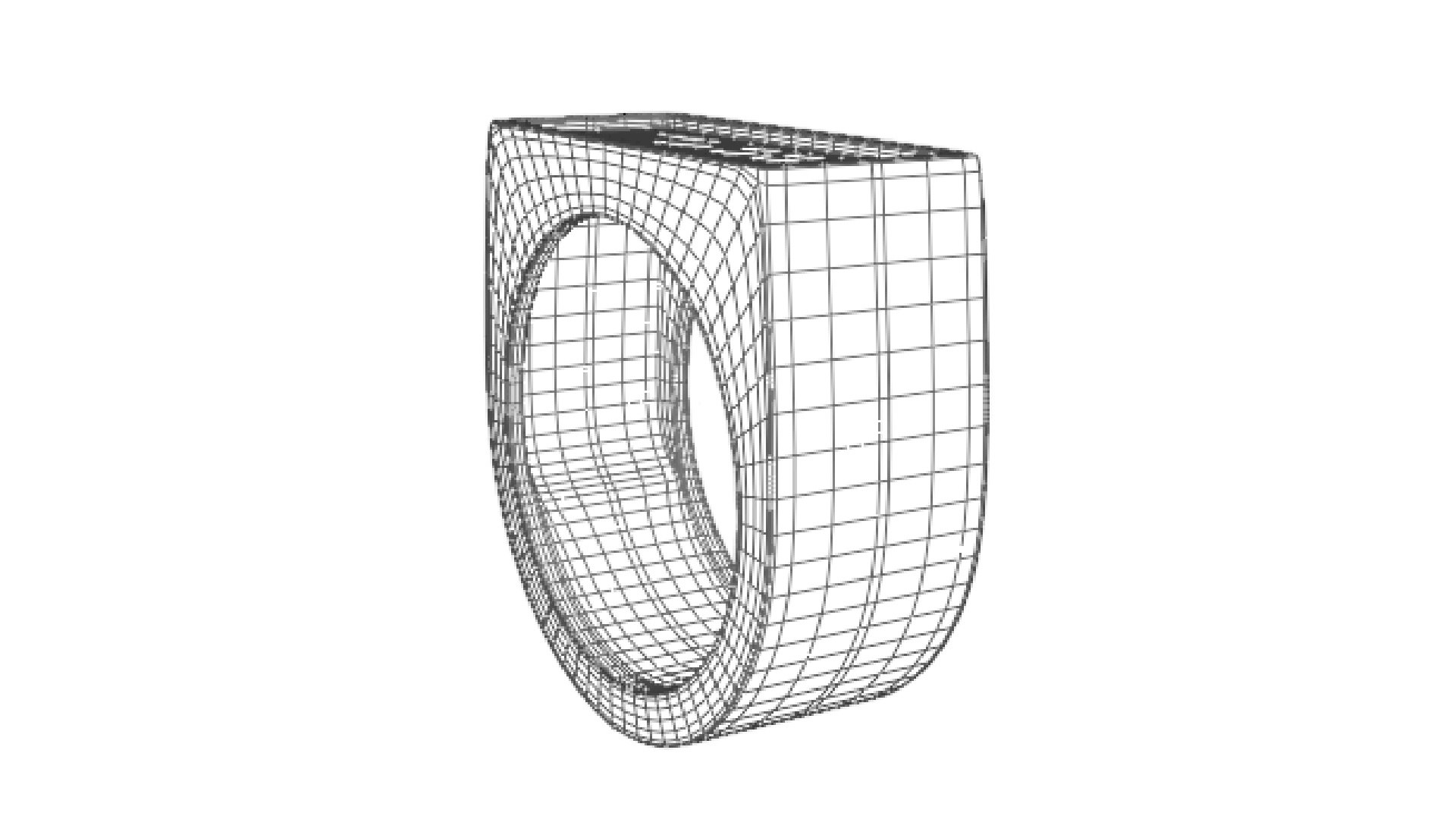 3D model LONG SQUARE RING - TurboSquid 1782903