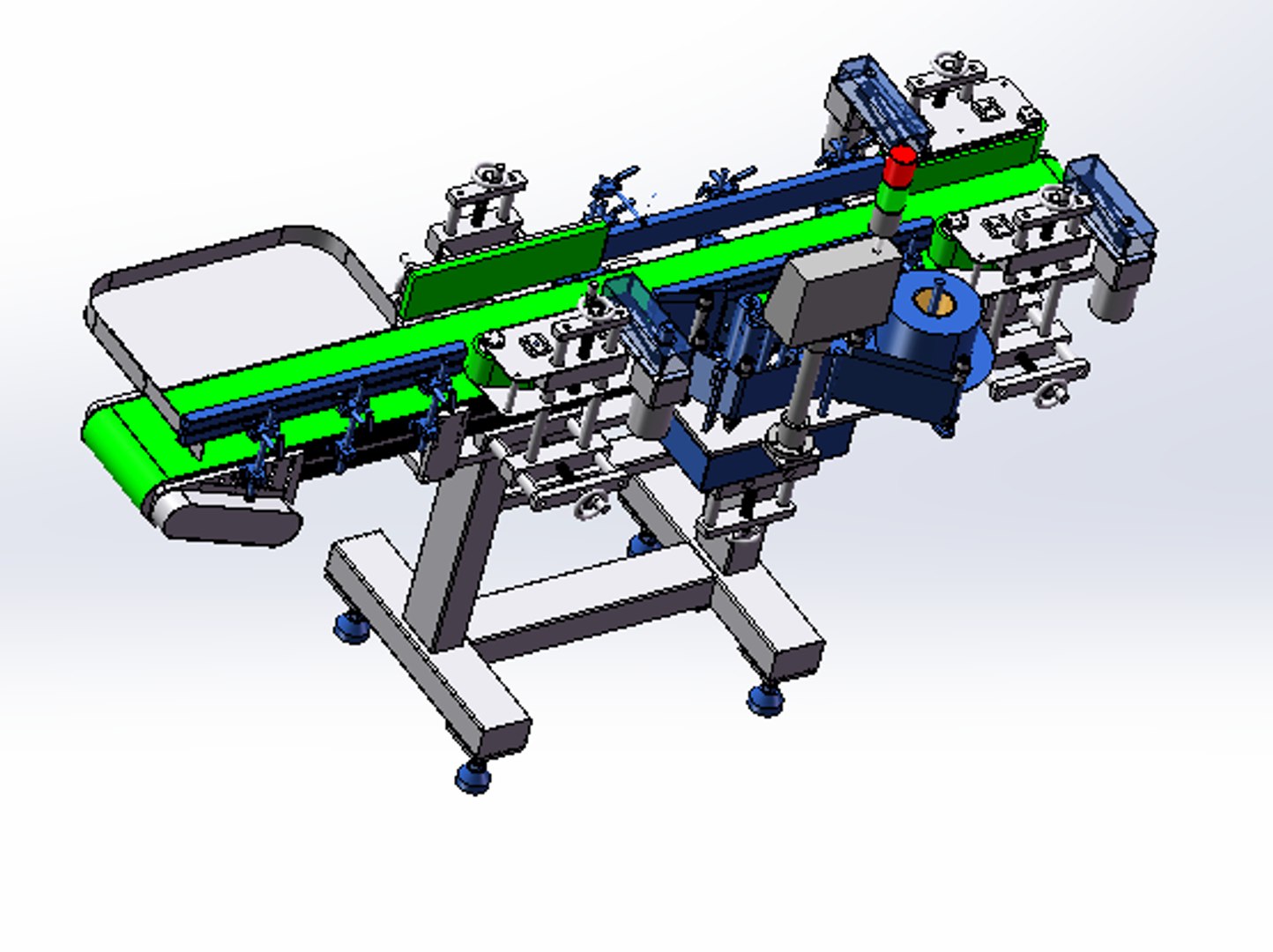 Assembly Line Labeling Machine 3D Model - TurboSquid 1228956