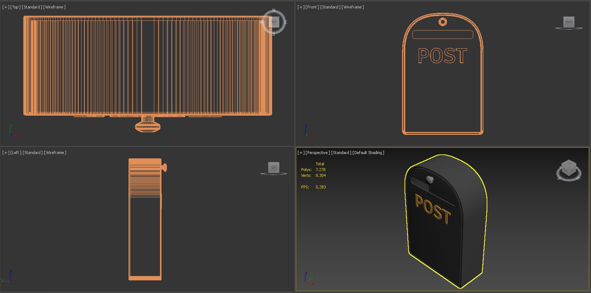 Mailbox 3D Model - TurboSquid 2162985