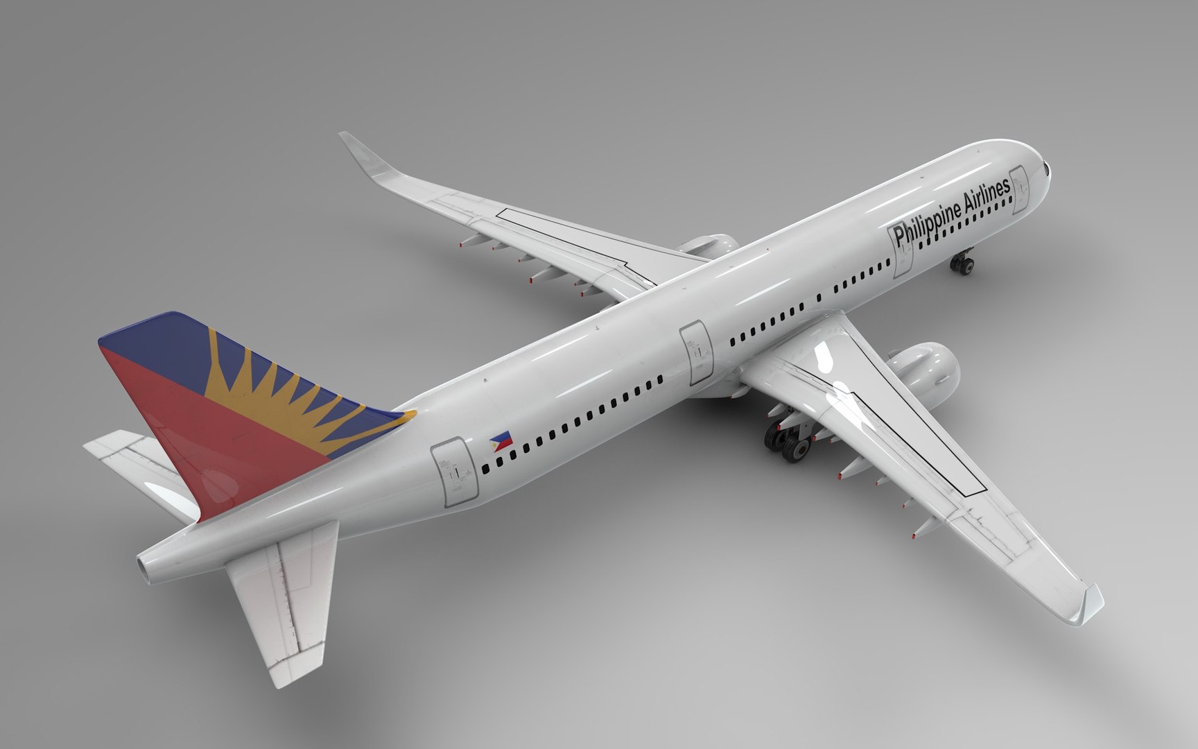 A321 Neo Philippine Airlines 3D Model - TurboSquid 1642104