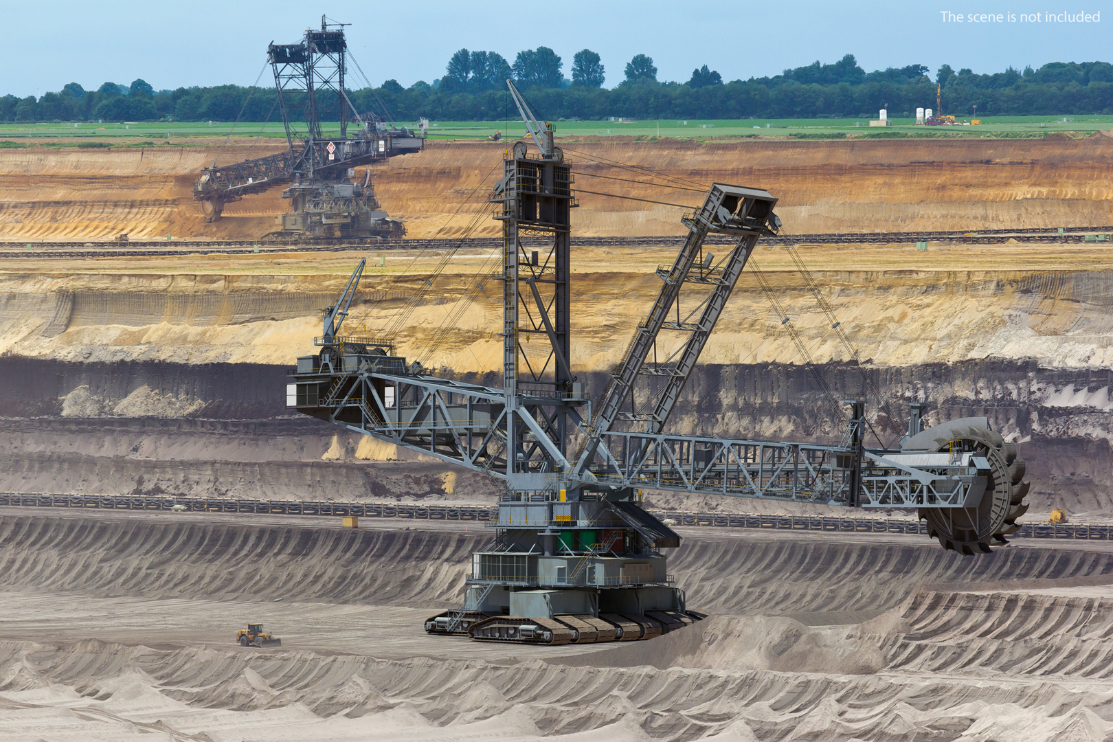 Bagger 293 bucket wheel 3D - TurboSquid 1678167