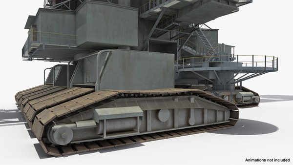 modelo 3d Bagger 293 Excavadora de rueda de cangilones aparejada ...