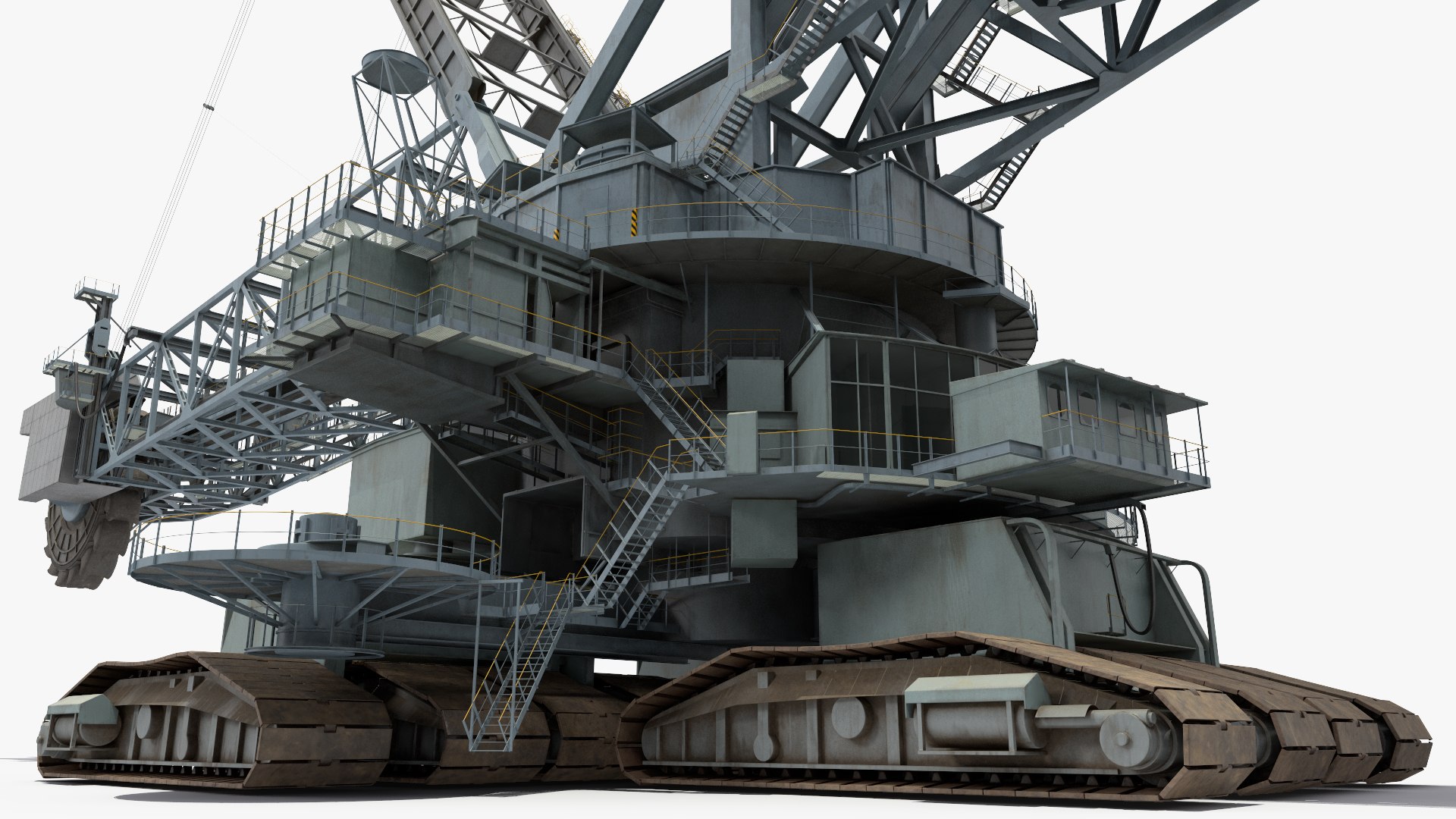 Bagger 293 bucket wheel 3D - TurboSquid 1678167
