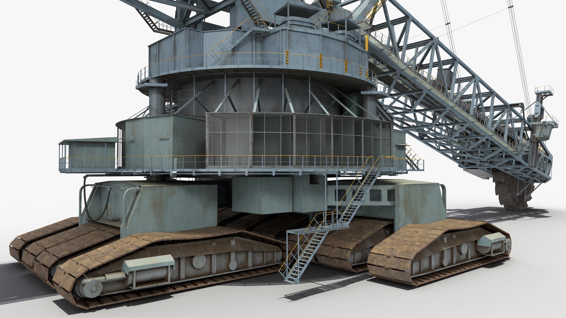 Bagger 293 bucket wheel 3D - TurboSquid 1678167