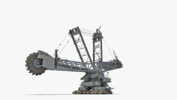 Bagger 293 bucket wheel 3D - TurboSquid 1678167
