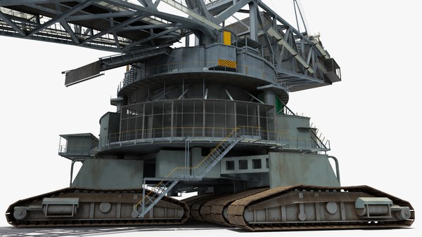 modelo 3d Bagger 293 Excavadora de rueda de cangilones aparejada ...