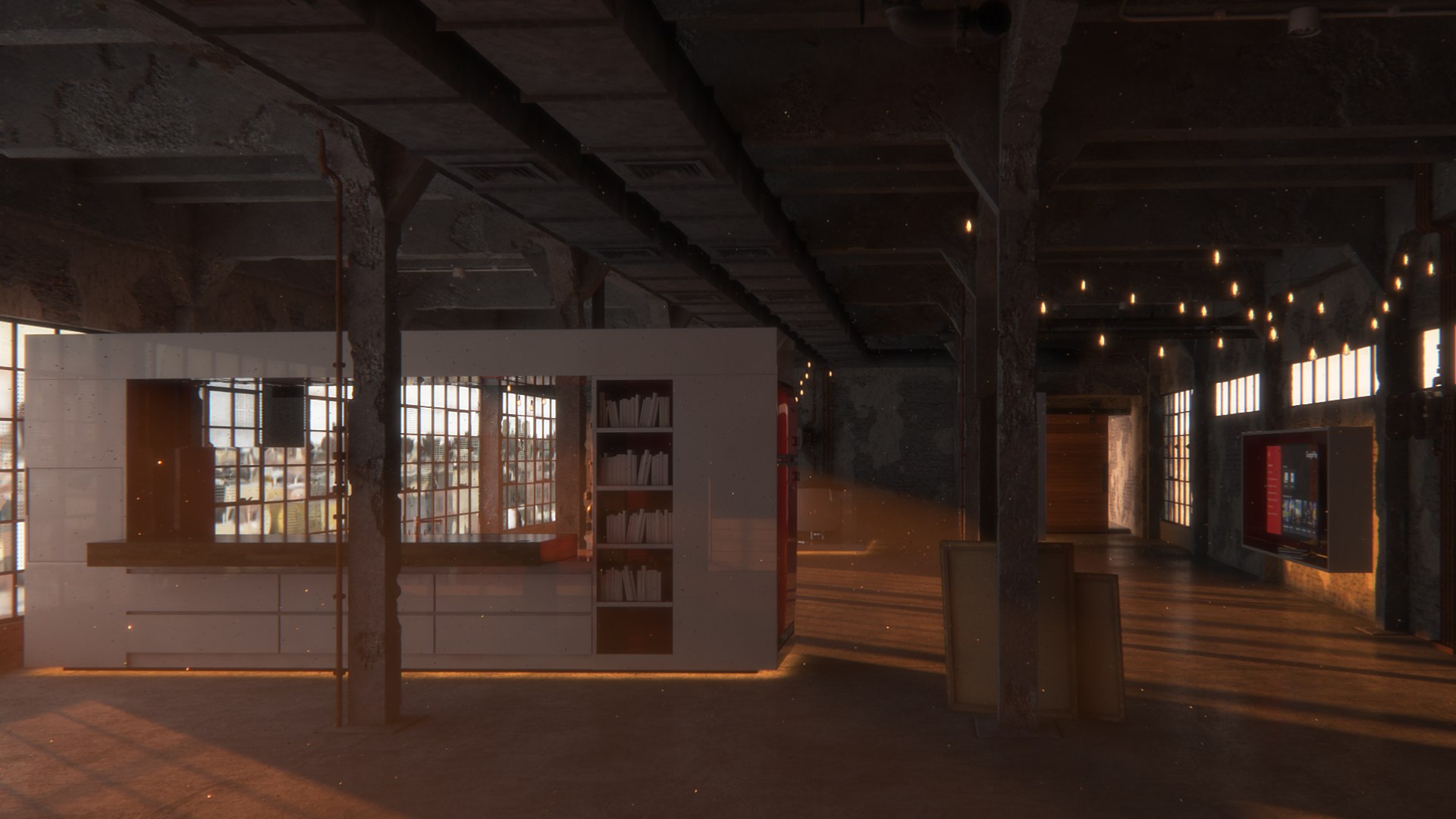 Complete Architectural Scene Loft Max