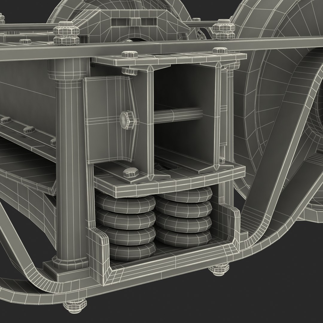 3d Model Train Wheels 4
