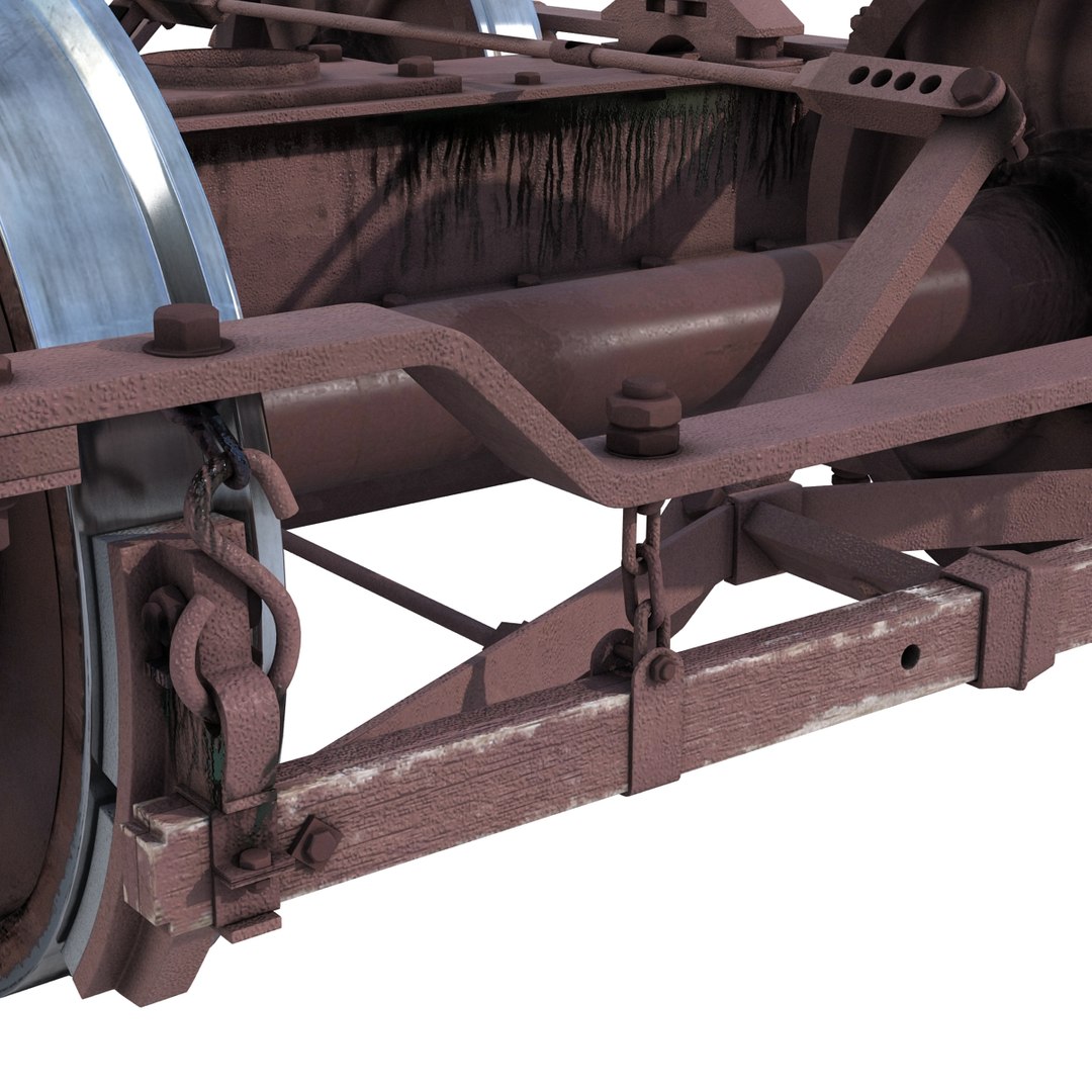 3d Model Train Wheels 4