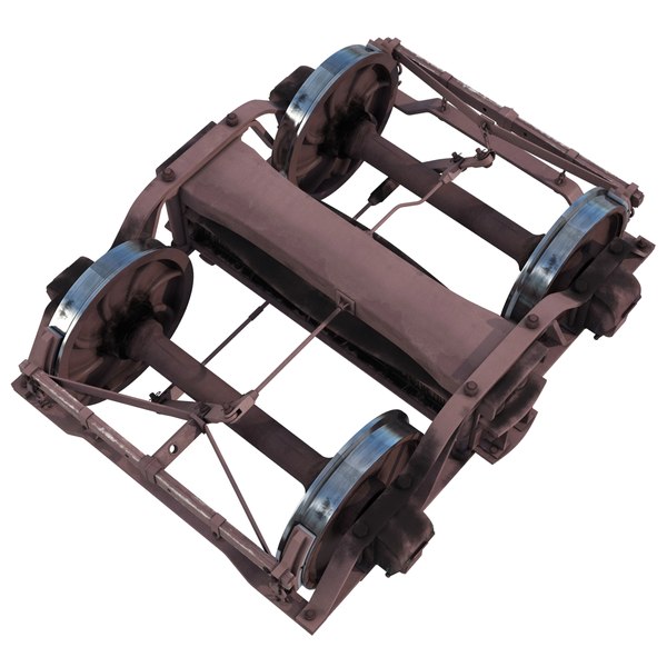 3d model train wheels 4