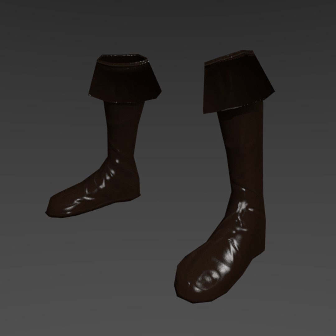 Boots Medieval Obj