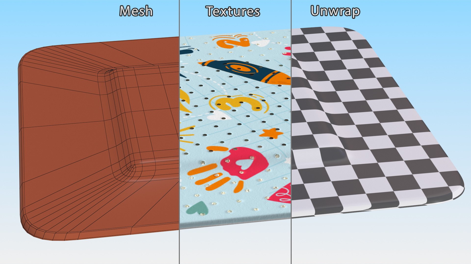 Square Band Aid For Kids 3D Model - TurboSquid 1940399