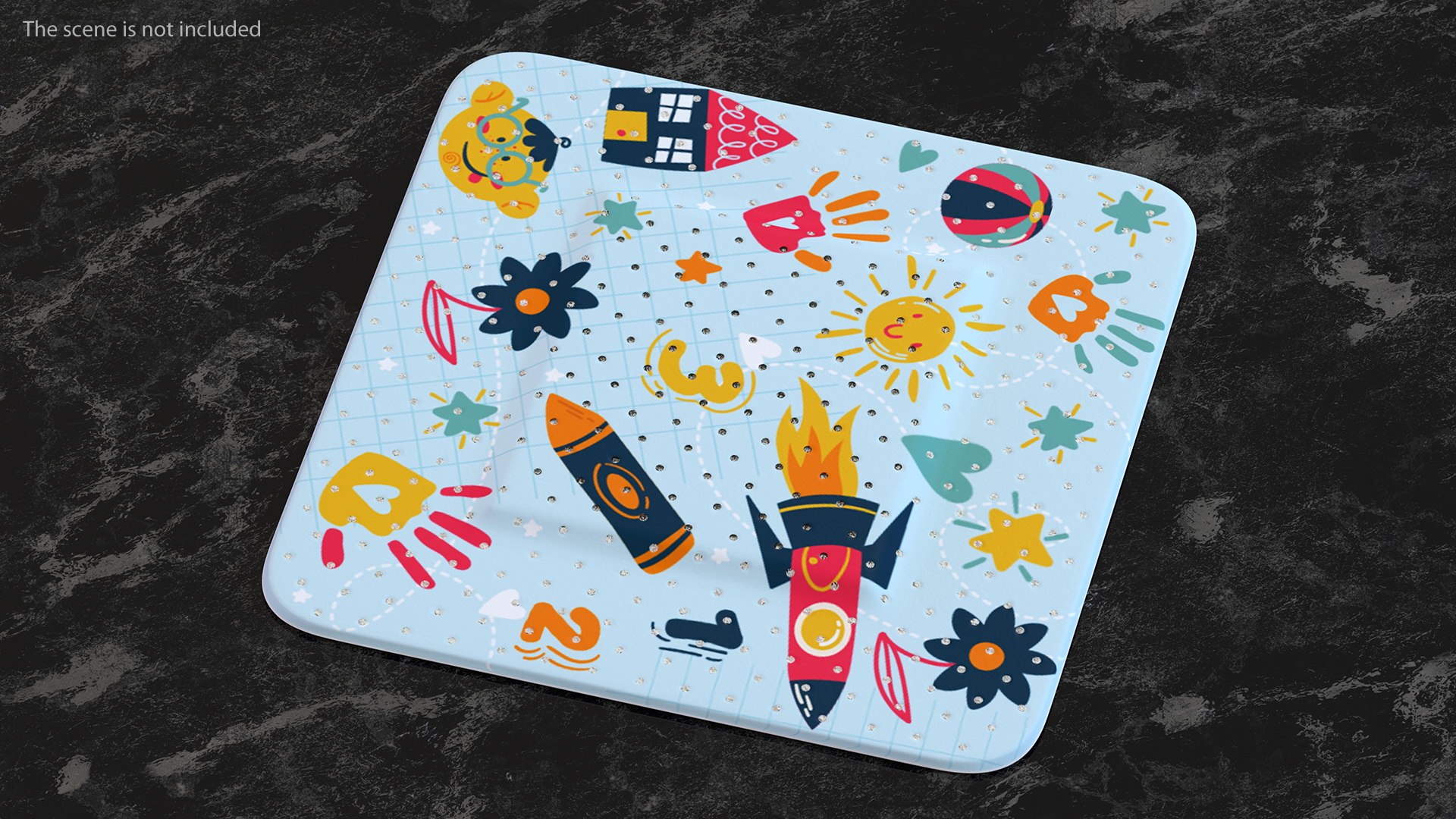 Square Band Aid For Kids 3D Model - TurboSquid 1940399