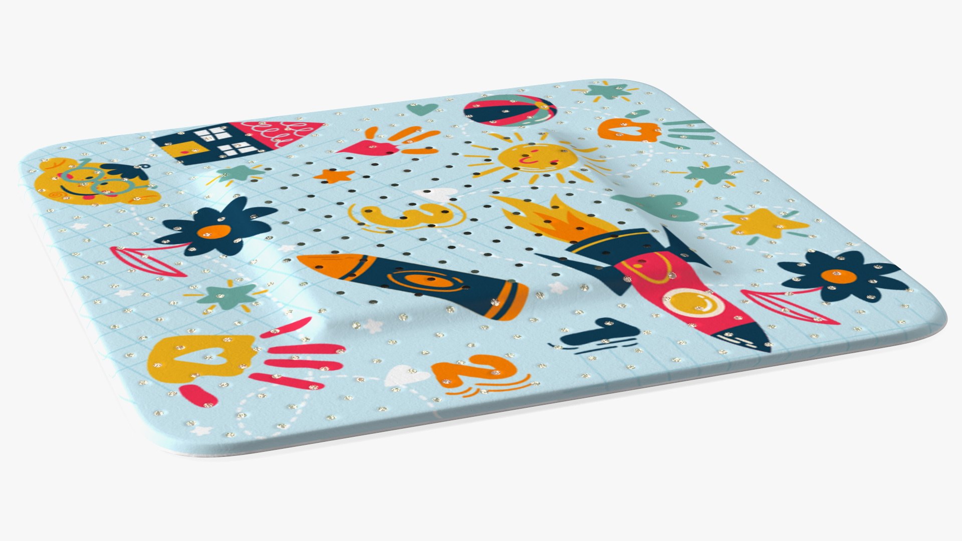 Square Band Aid For Kids 3D Model - TurboSquid 1940399