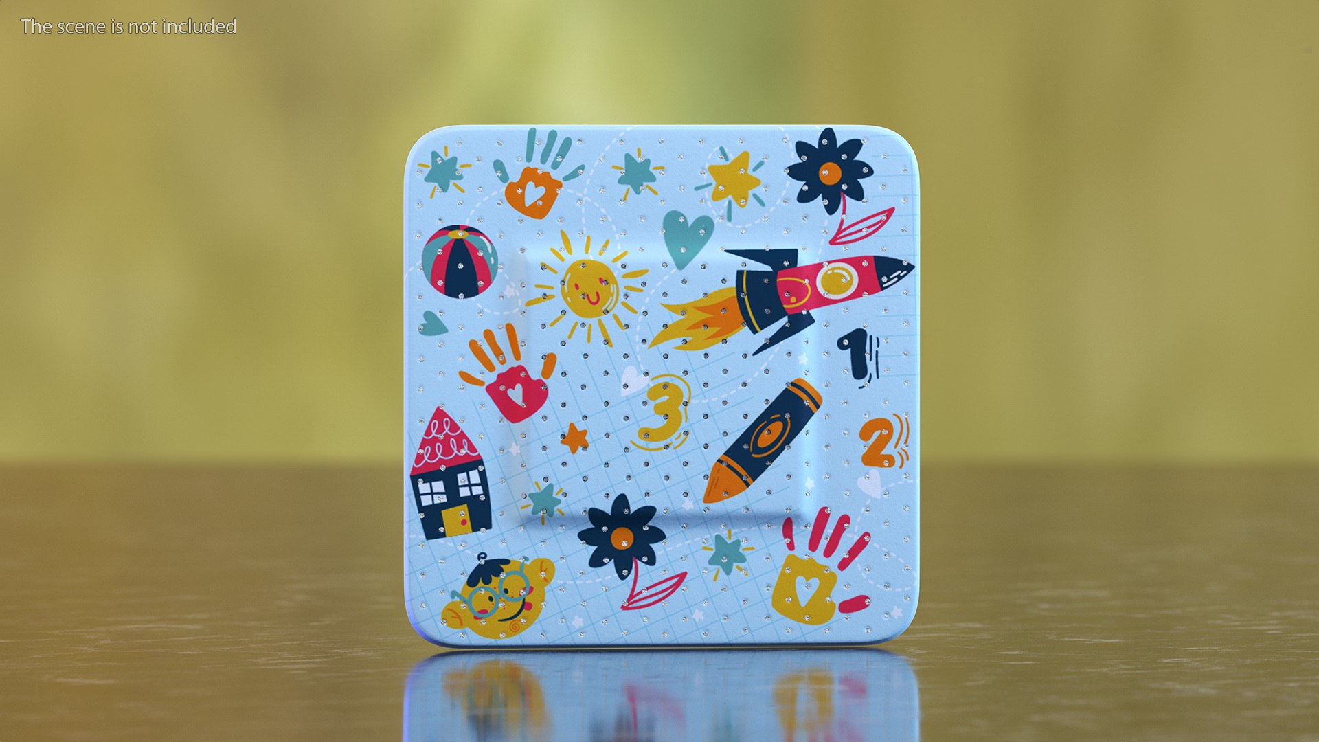 Square Band Aid For Kids 3D Model - TurboSquid 1940399