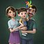 Cartoon Family Rigged 3D Model - TurboSquid 1399087