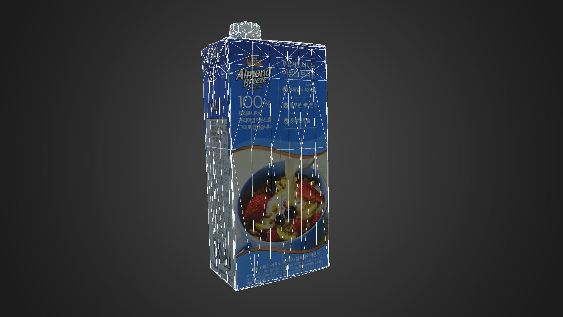 Game Ready Almond Milk Carton Model - TurboSquid 2014542