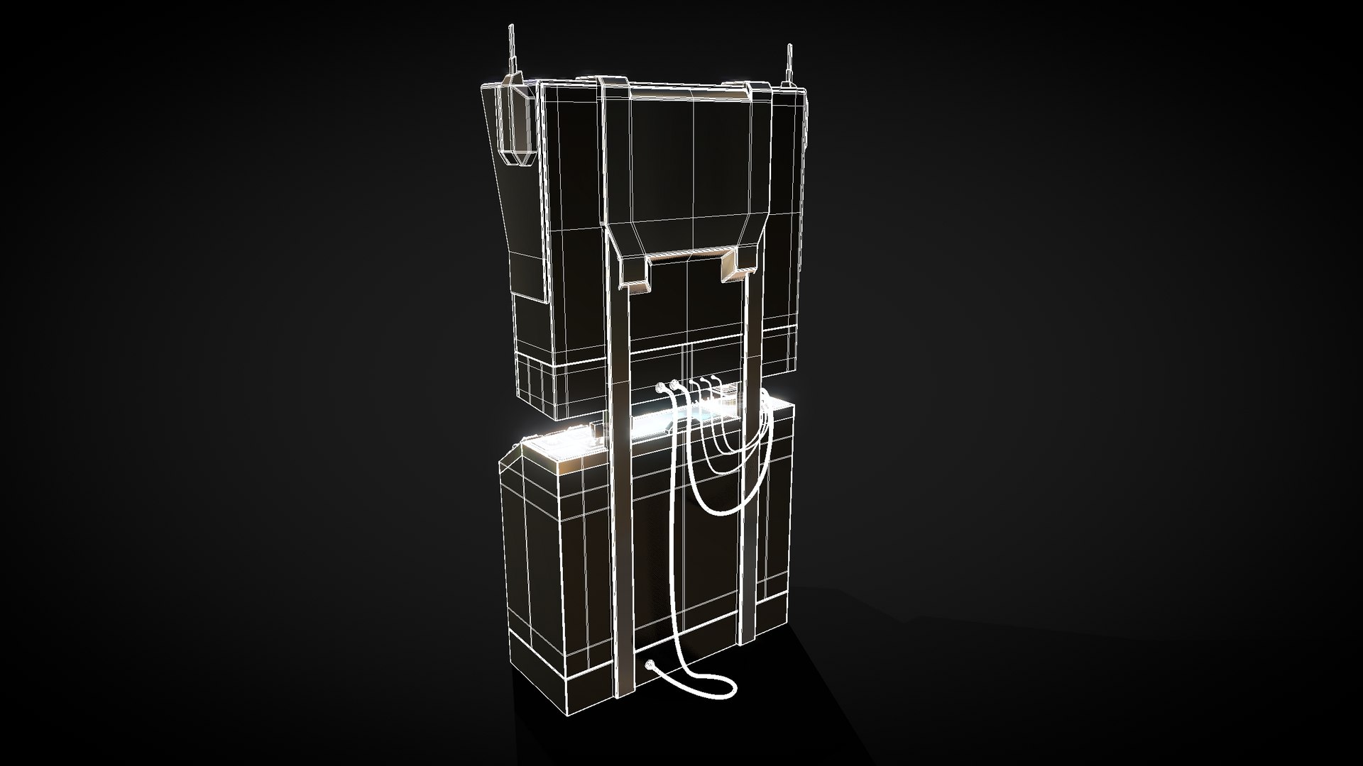 Retro-Futuristic Monitor Computer - Animated Model - TurboSquid 2181081