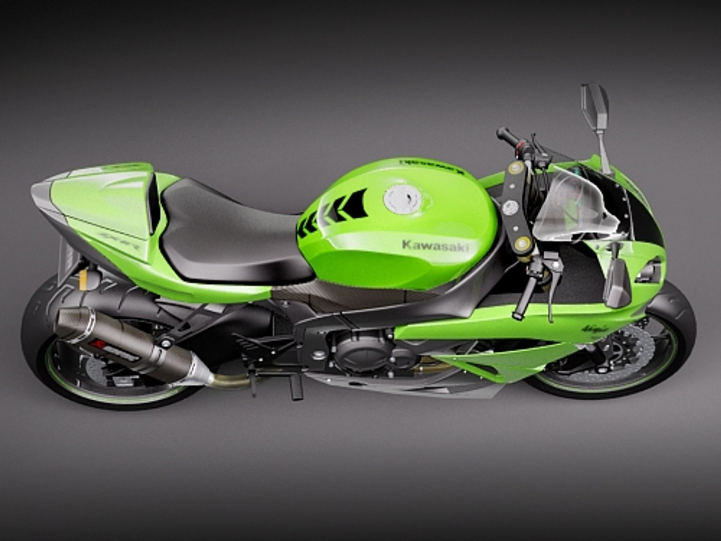 Kawasaki Ninja Zx-6r Zx-6 3d 3ds