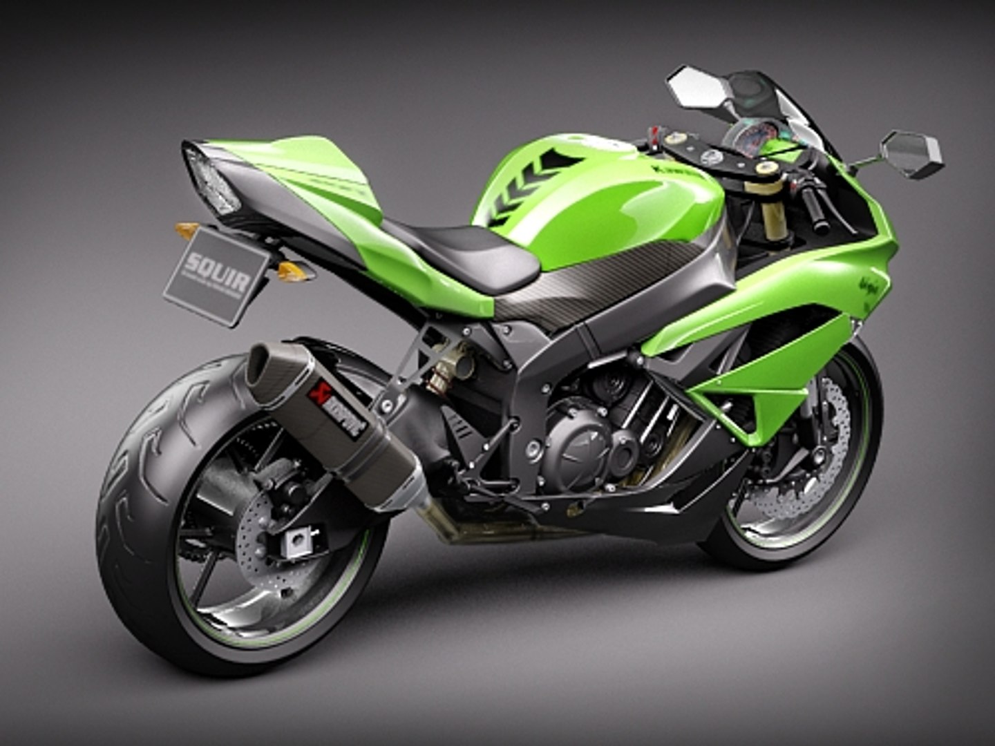 Kawasaki Ninja Zx-6r Zx-6 3d 3ds