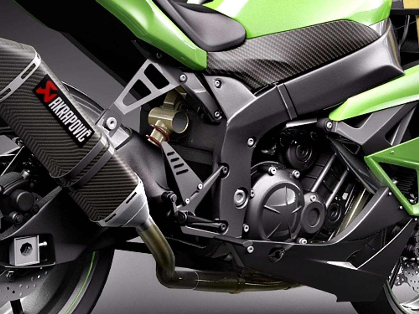 Kawasaki Ninja Zx-6r Zx-6 3d 3ds