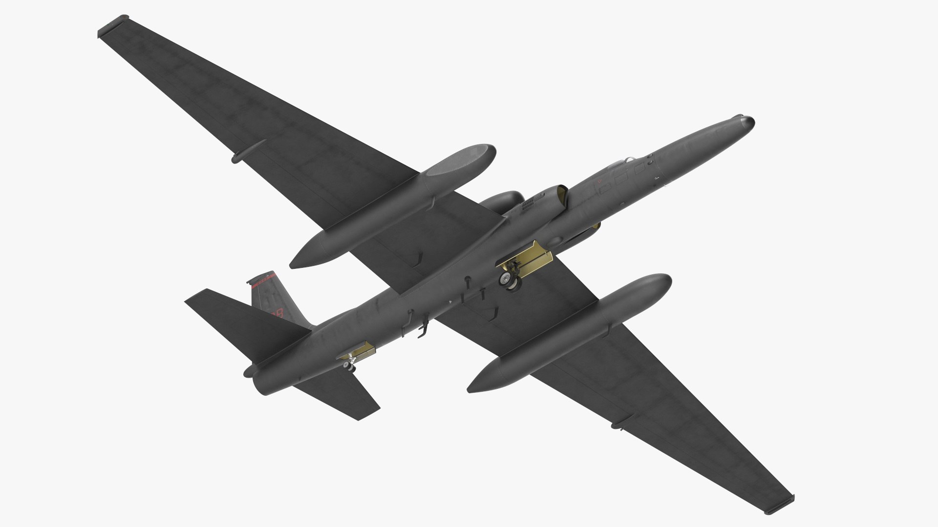 3D U2 Dragon Lady Aircraft Simple Interior Rigged - TurboSquid 2088461