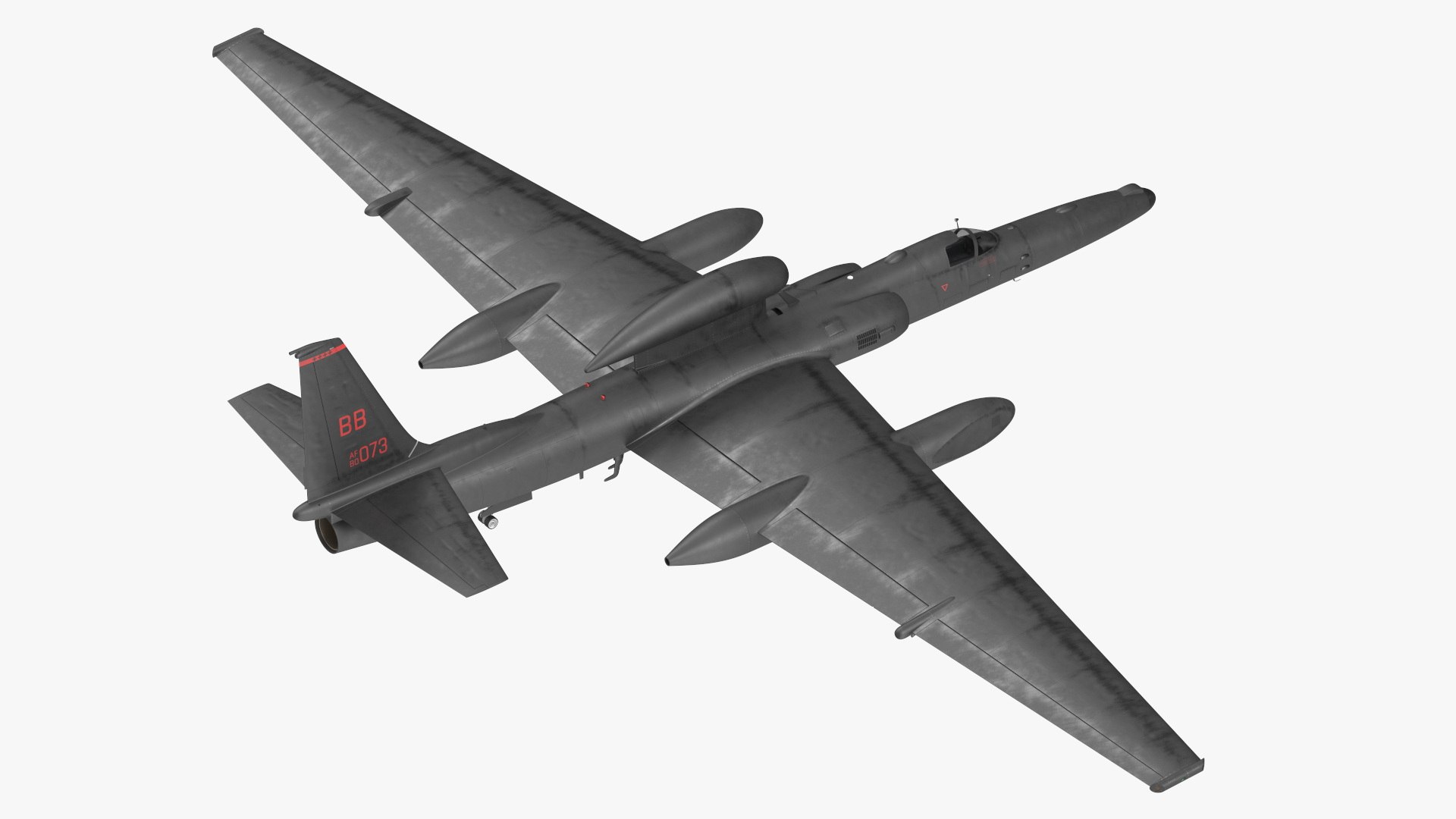 3D U2 Dragon Lady Aircraft Simple Interior Rigged - TurboSquid 2088461