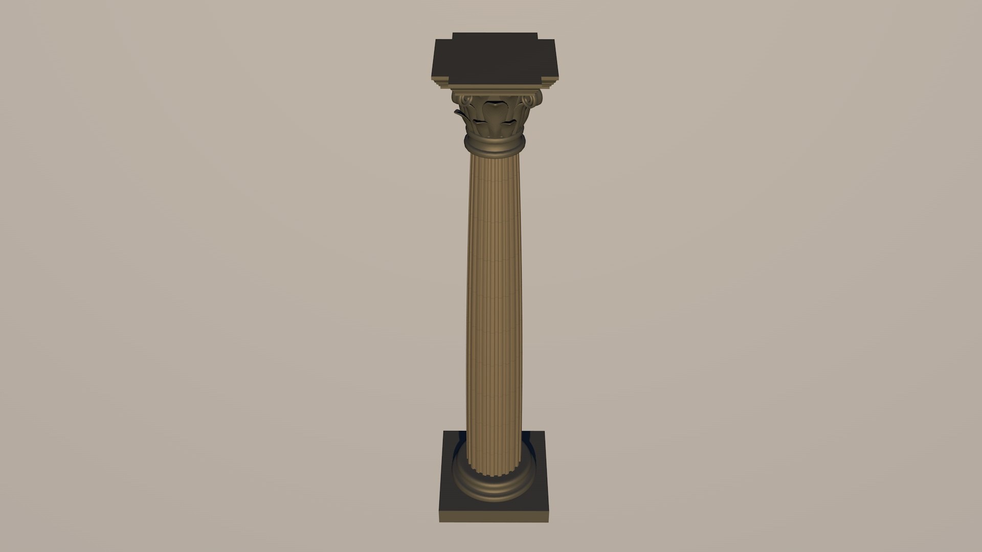 3d Model Of Corinth Column