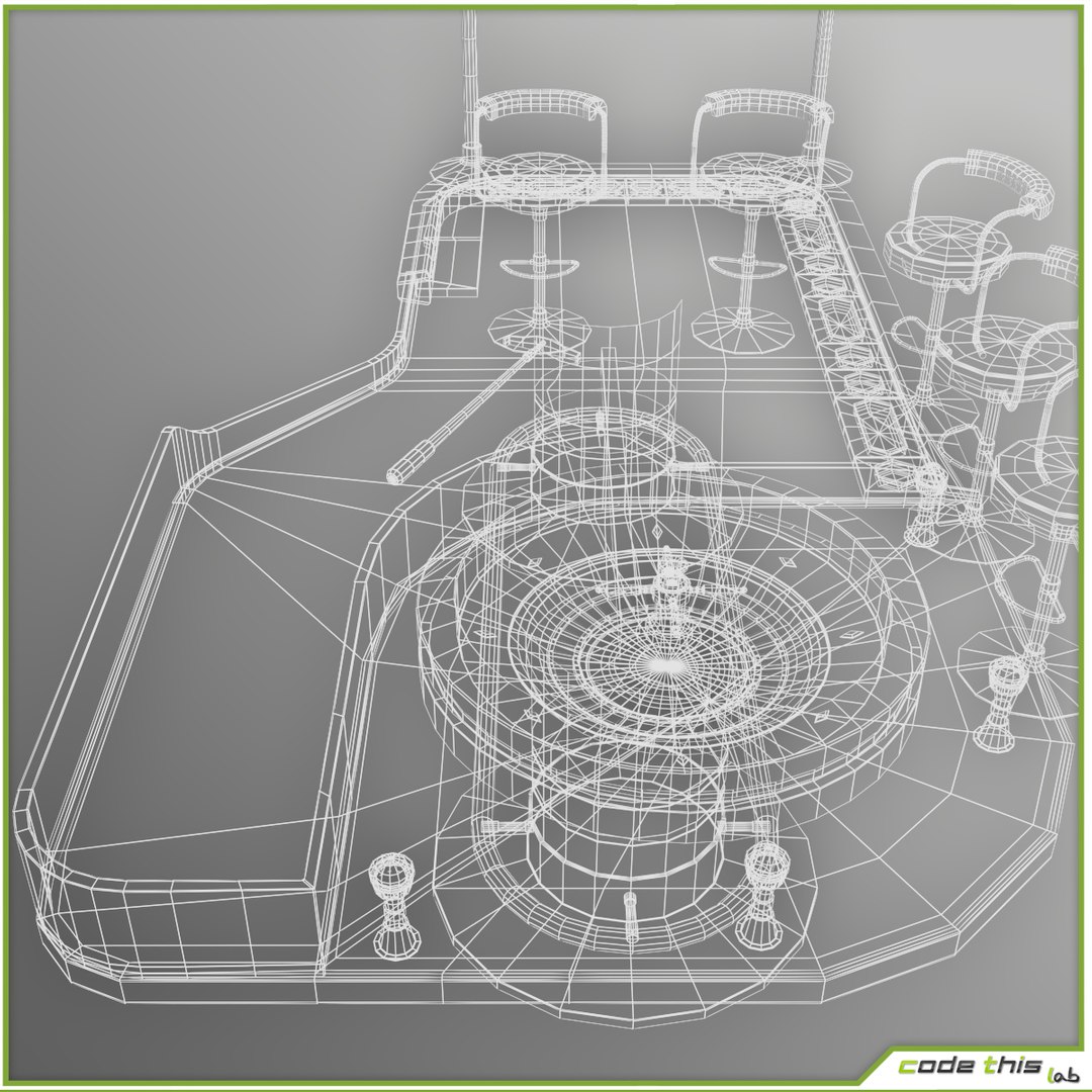 Casino Roulette Wheel Table 3d Model