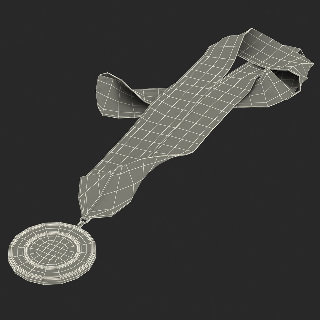 Award Medal 3 Bronze 3d Model