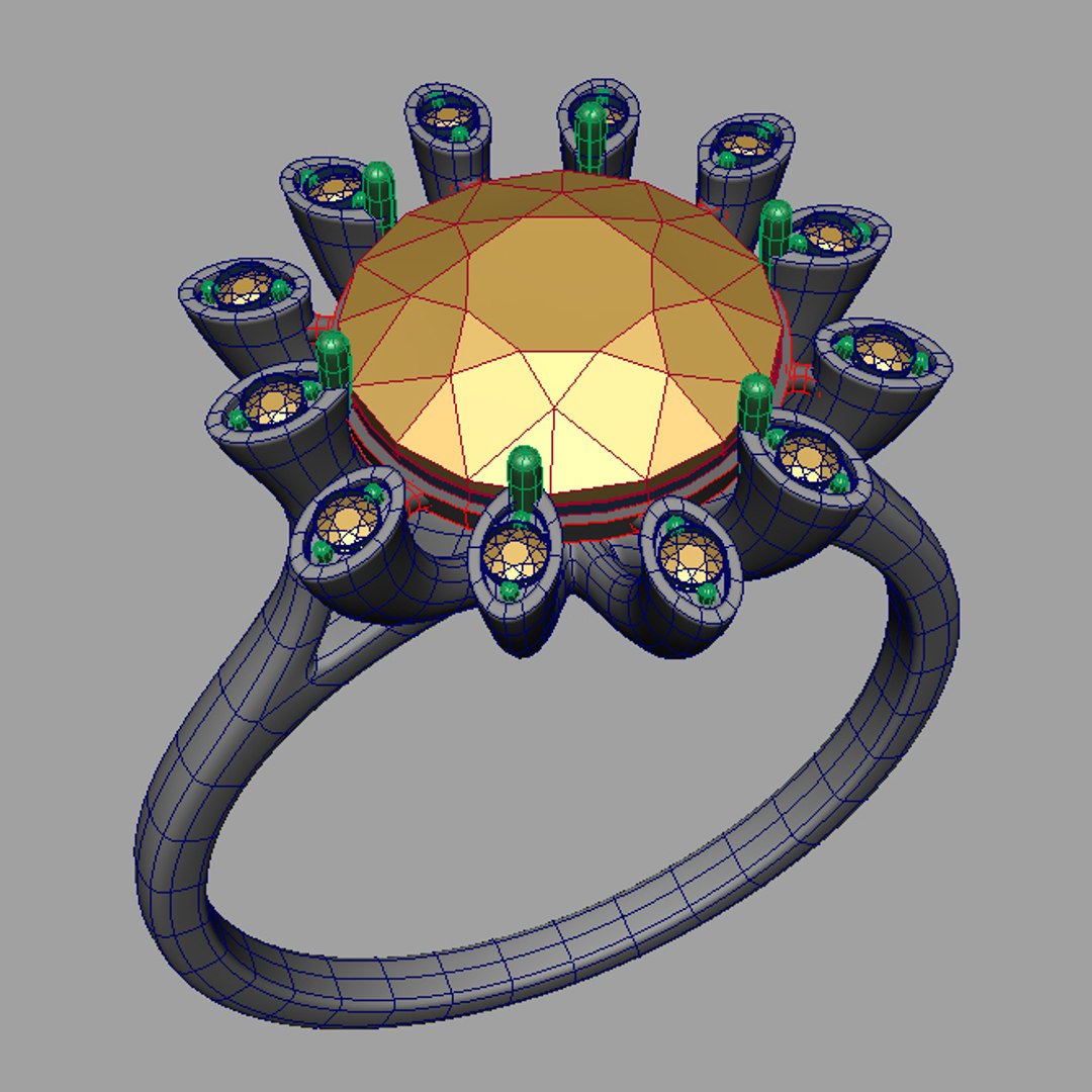 Engagement Ring 2 3d Fbx