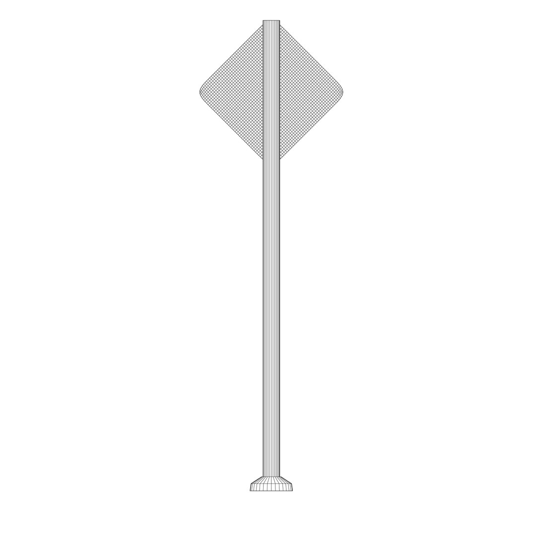 Animal Crossing In Area Road Traffic Sign Model - TurboSquid 2384167